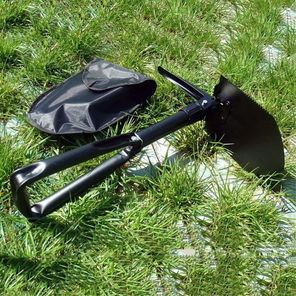 Carbon Steel Army Military Three Folding Spade Shovel Camping Metal ...